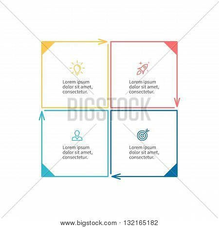 Square Infographics. Vector & Photo (Free Trial) | Bigstock