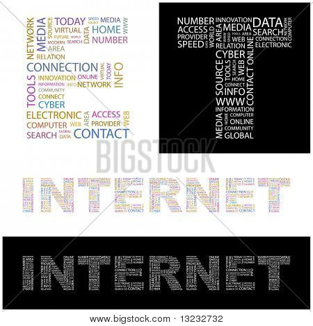 INTERNET. Word Vector & Photo (Free Trial) | Bigstock