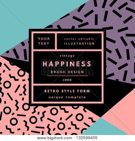 Retro Logo Frame Vector & Photo (Free Trial) | Bigstock