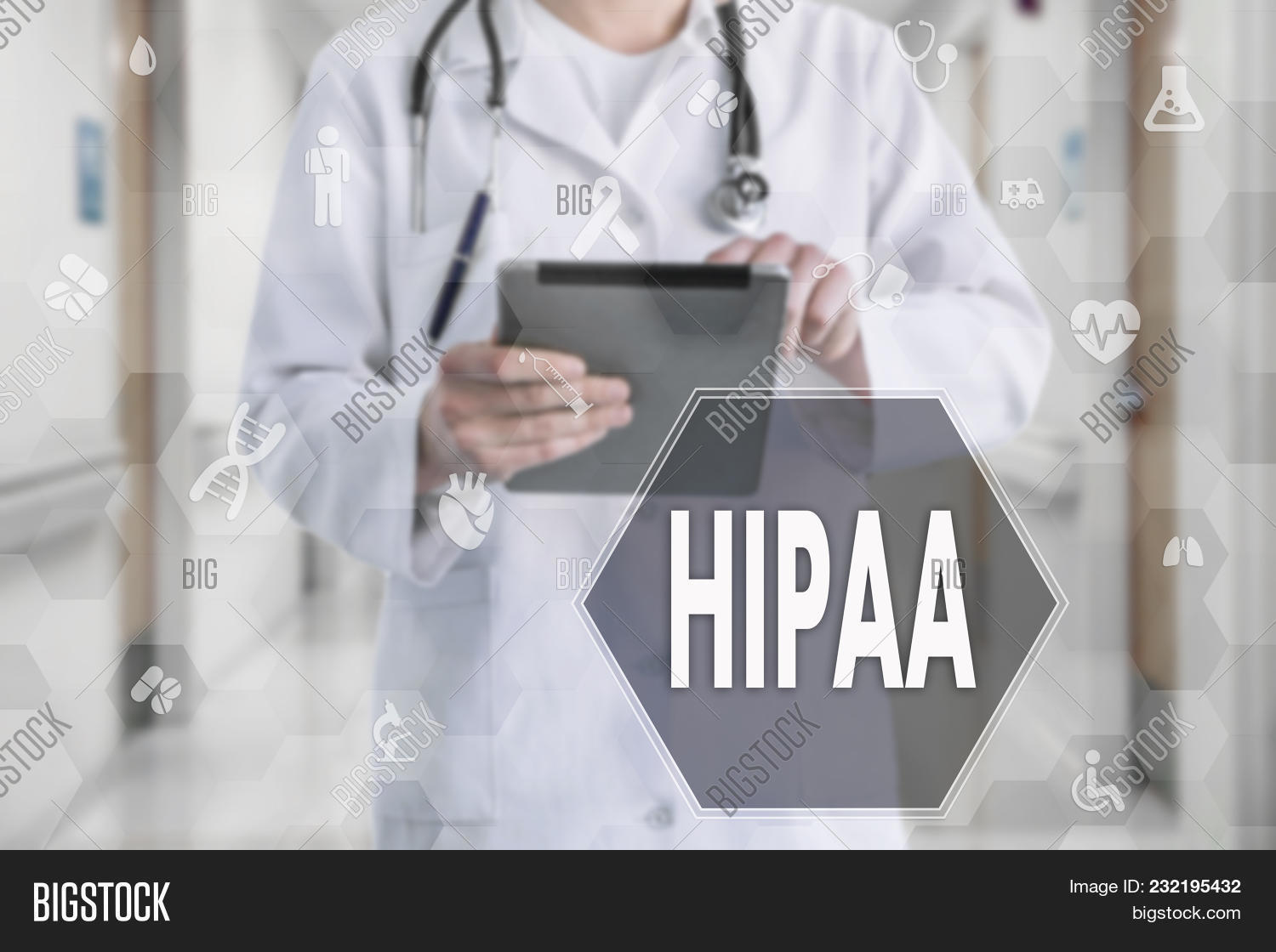 Hipaa On Touch Screen Image & Photo (Free Trial) | Bigstock