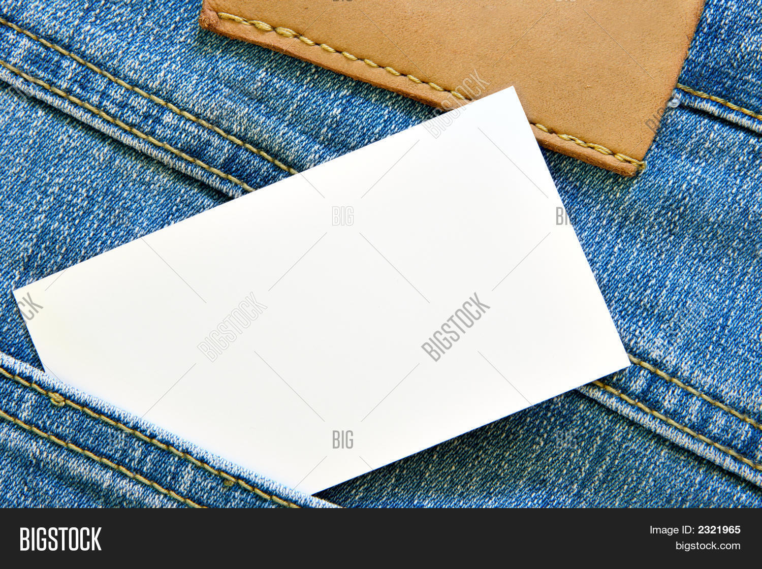 Visiting Card Jeans Image & Photo (Free Trial) | Bigstock