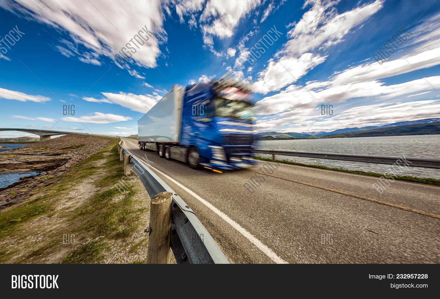 Truck Rushes Down Image & Photo (Free Trial) | Bigstock