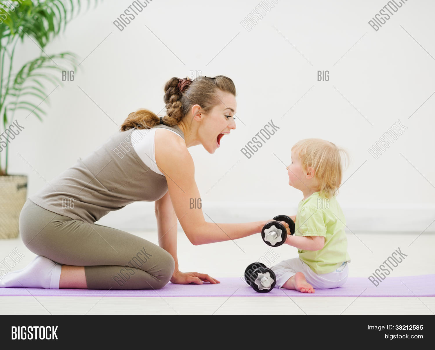 Baby Helping Mother Image & Photo (Free Trial) | Bigstock