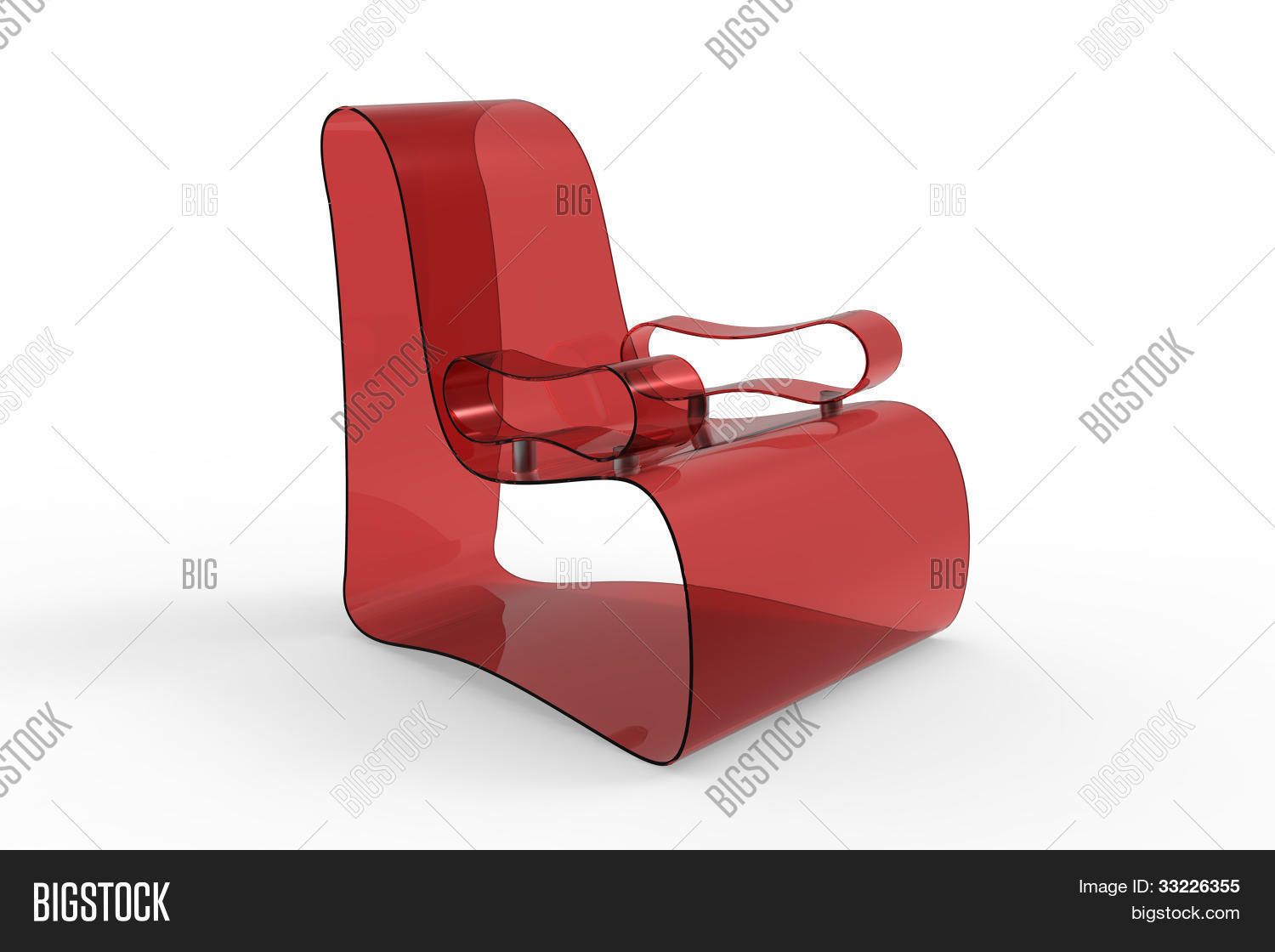 Red Acrylic Chair Image & Photo (Free Trial) | Bigstock
