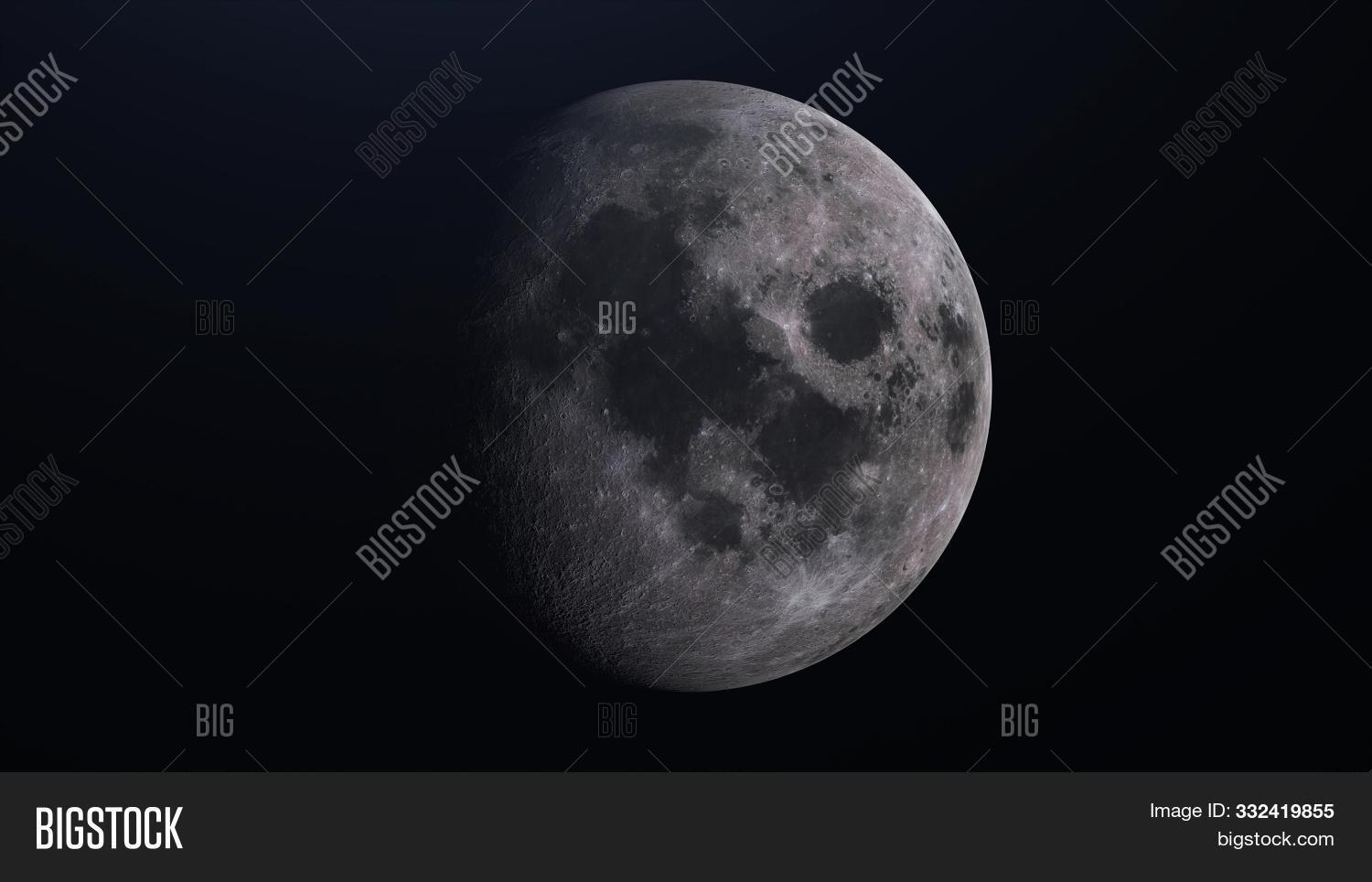Realistic Moon, Image & Photo (Free Trial) | Bigstock