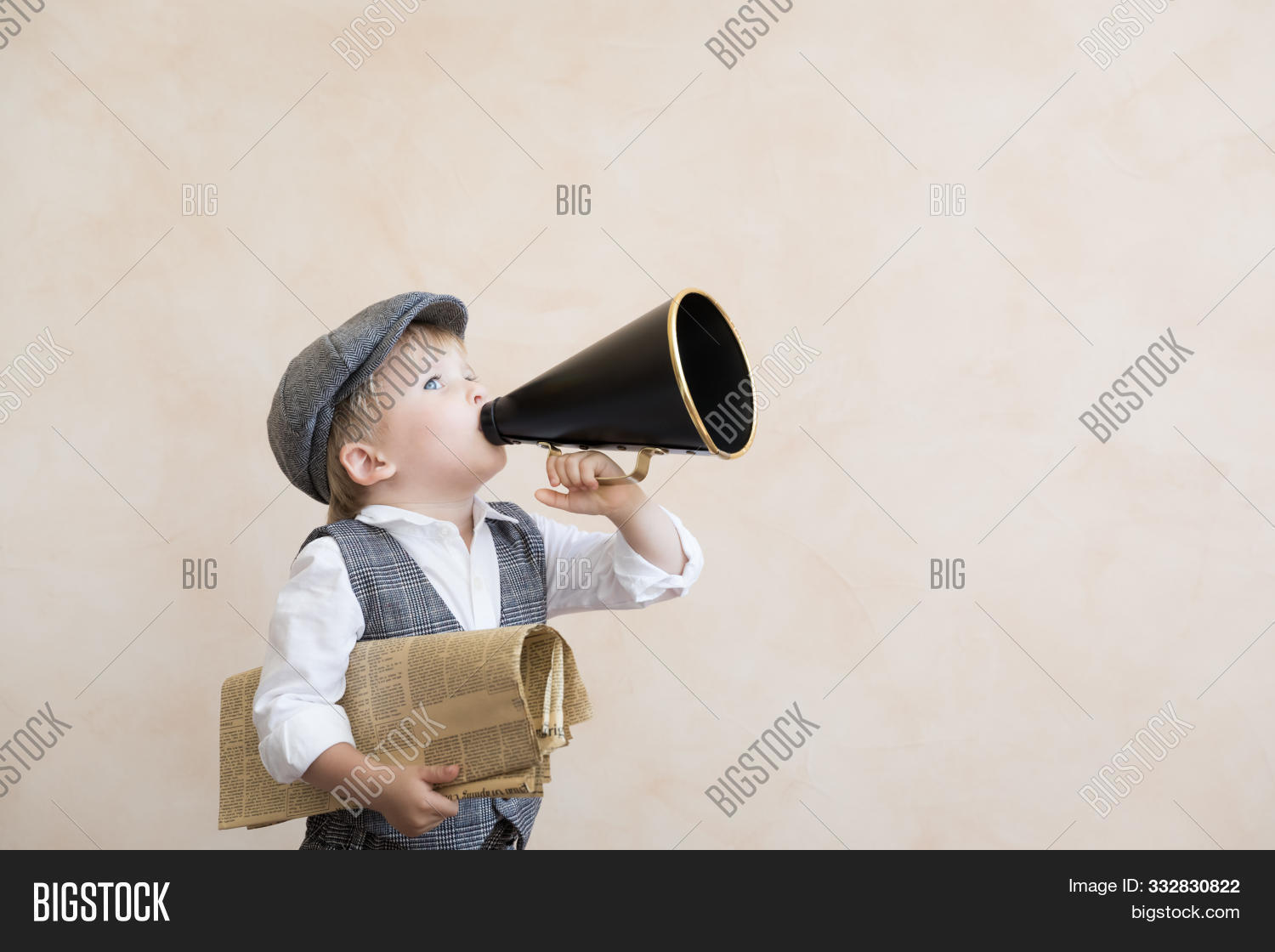 Child Shouting Through Image & Photo (Free Trial) | Bigstock