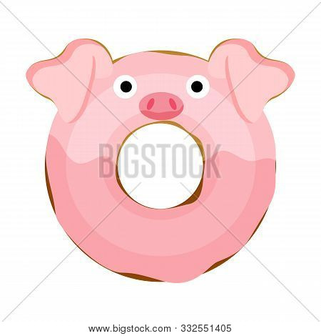 Cute Pig Donut Vector & Photo (Free Trial) | Bigstock
