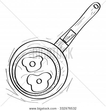 Sketch Frying Pan Vector & Photo (Free Trial) | Bigstock
