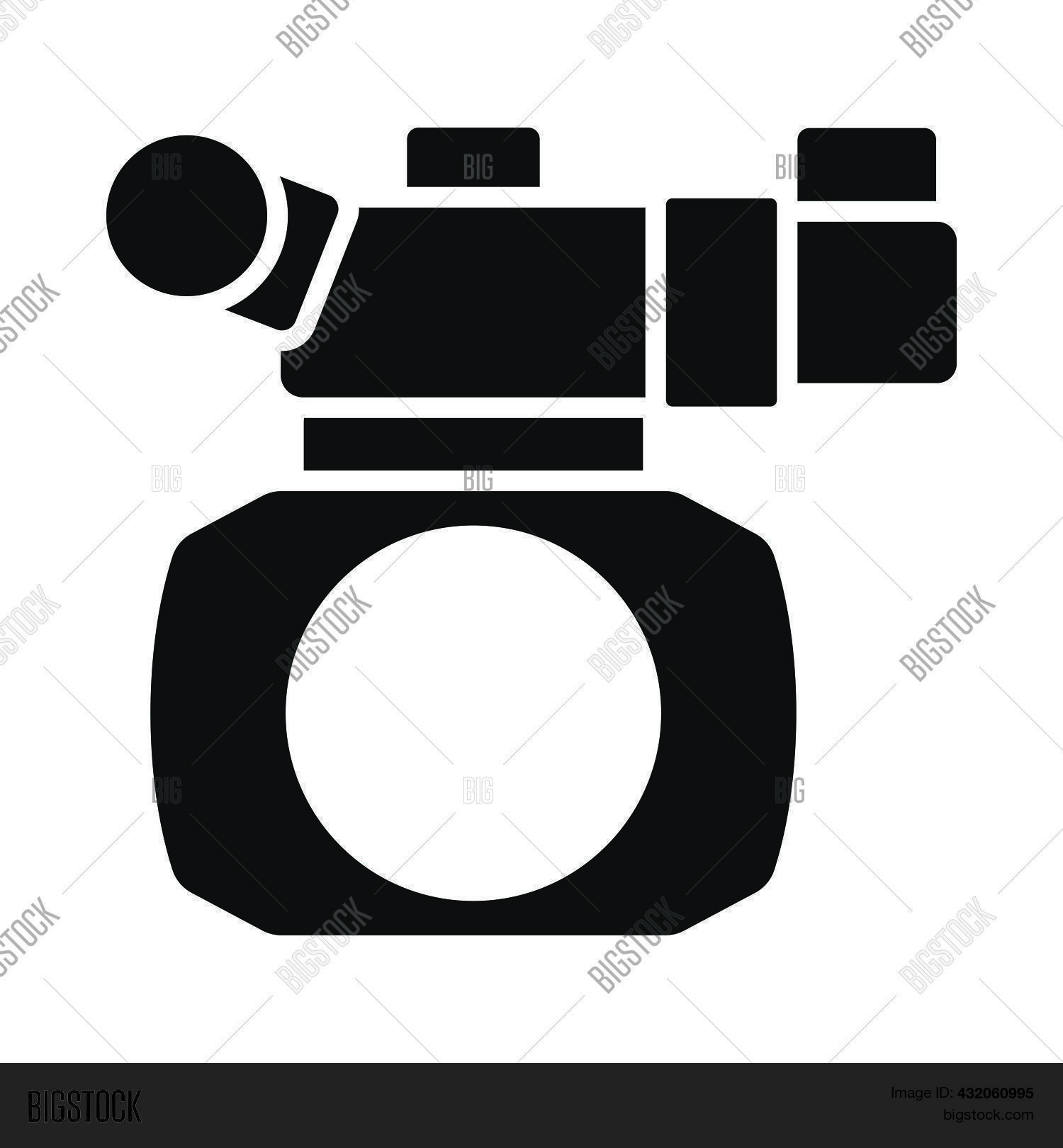 3d Movie Camera Icon Vector & Photo (Free Trial) | Bigstock