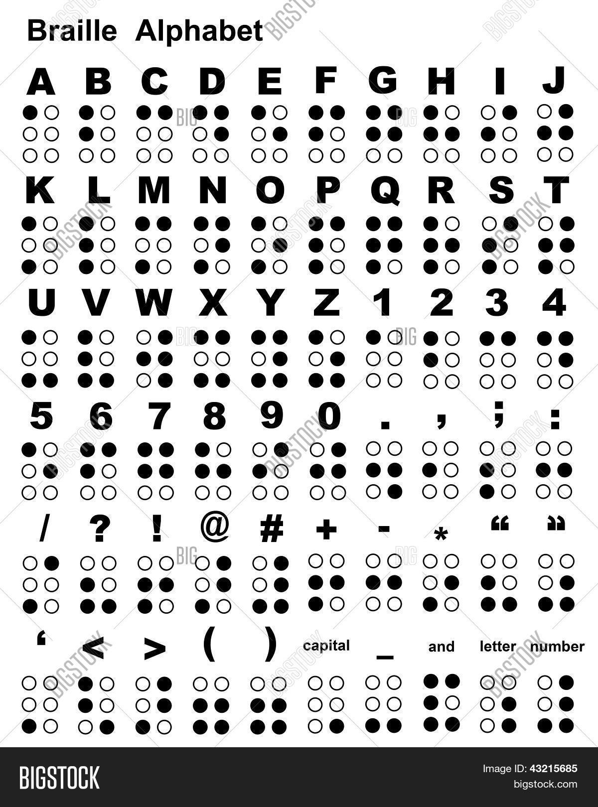 Braille Alphabet Vector & Photo (Free Trial) | Bigstock