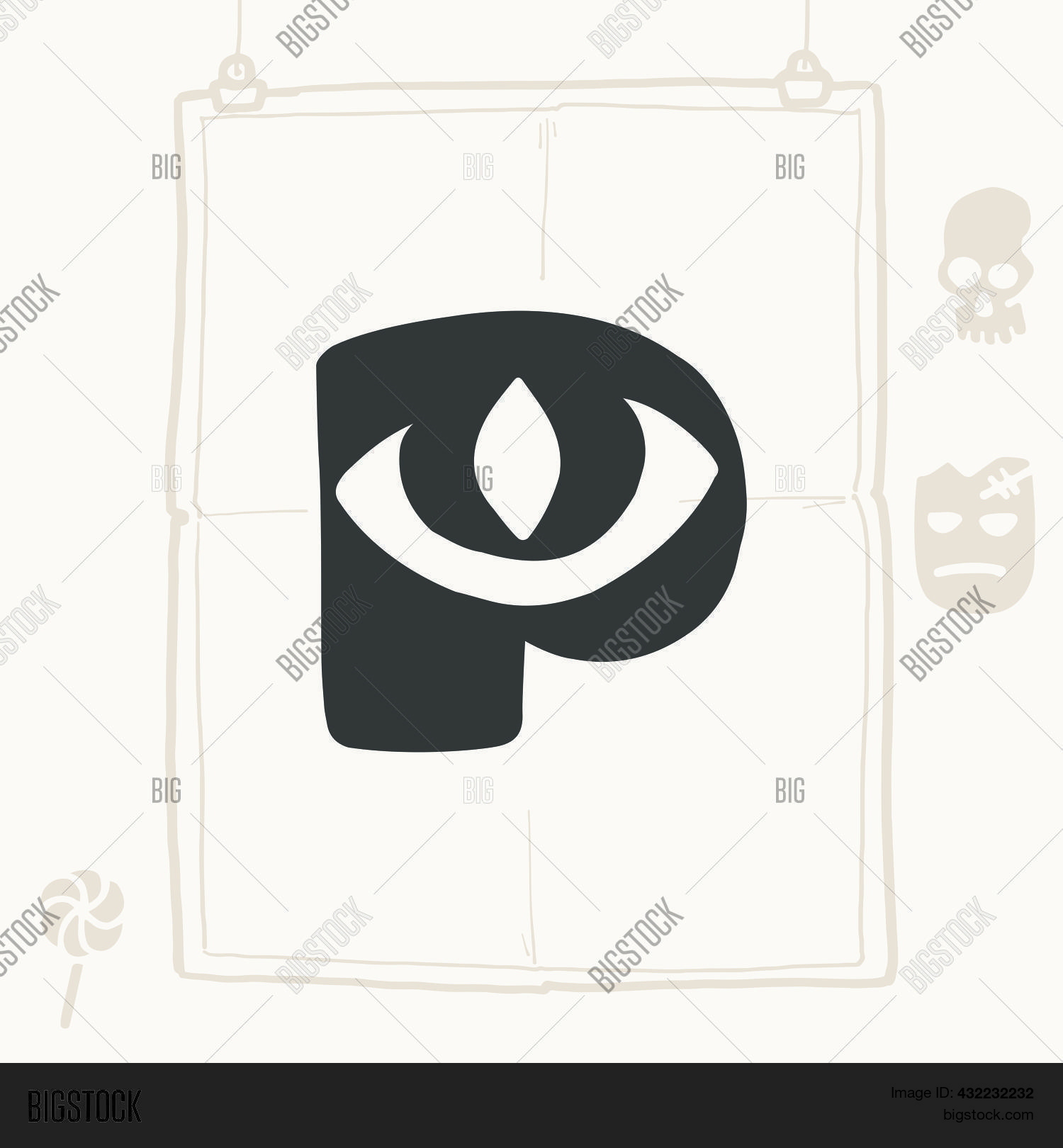 P Letter Logo Eye. Vector & Photo (Free Trial) | Bigstock