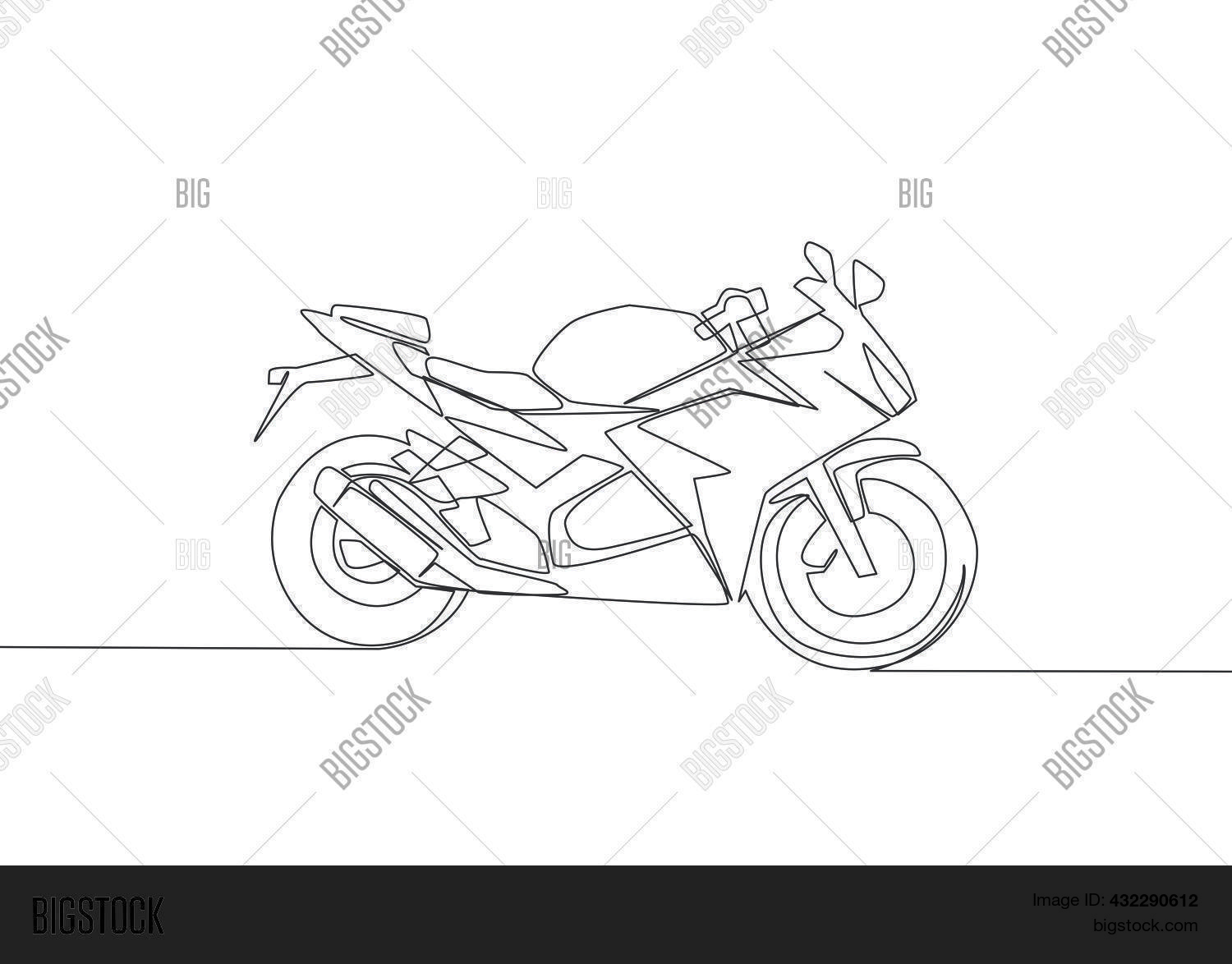 One Continuous Line Vector & Photo (Free Trial) | Bigstock