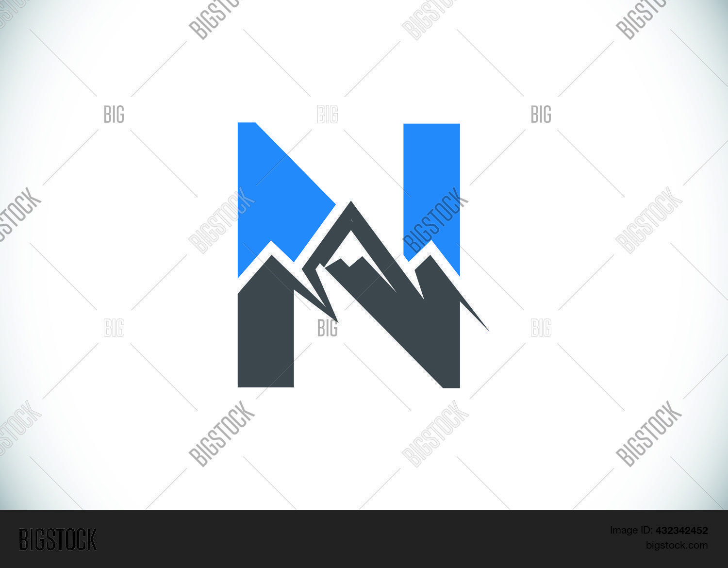 Initial N Monogram Vector & Photo (Free Trial) | Bigstock