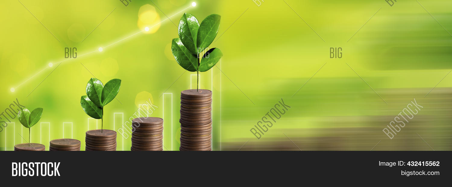 Money Coin Stack Green Image & Photo (Free Trial) | Bigstock