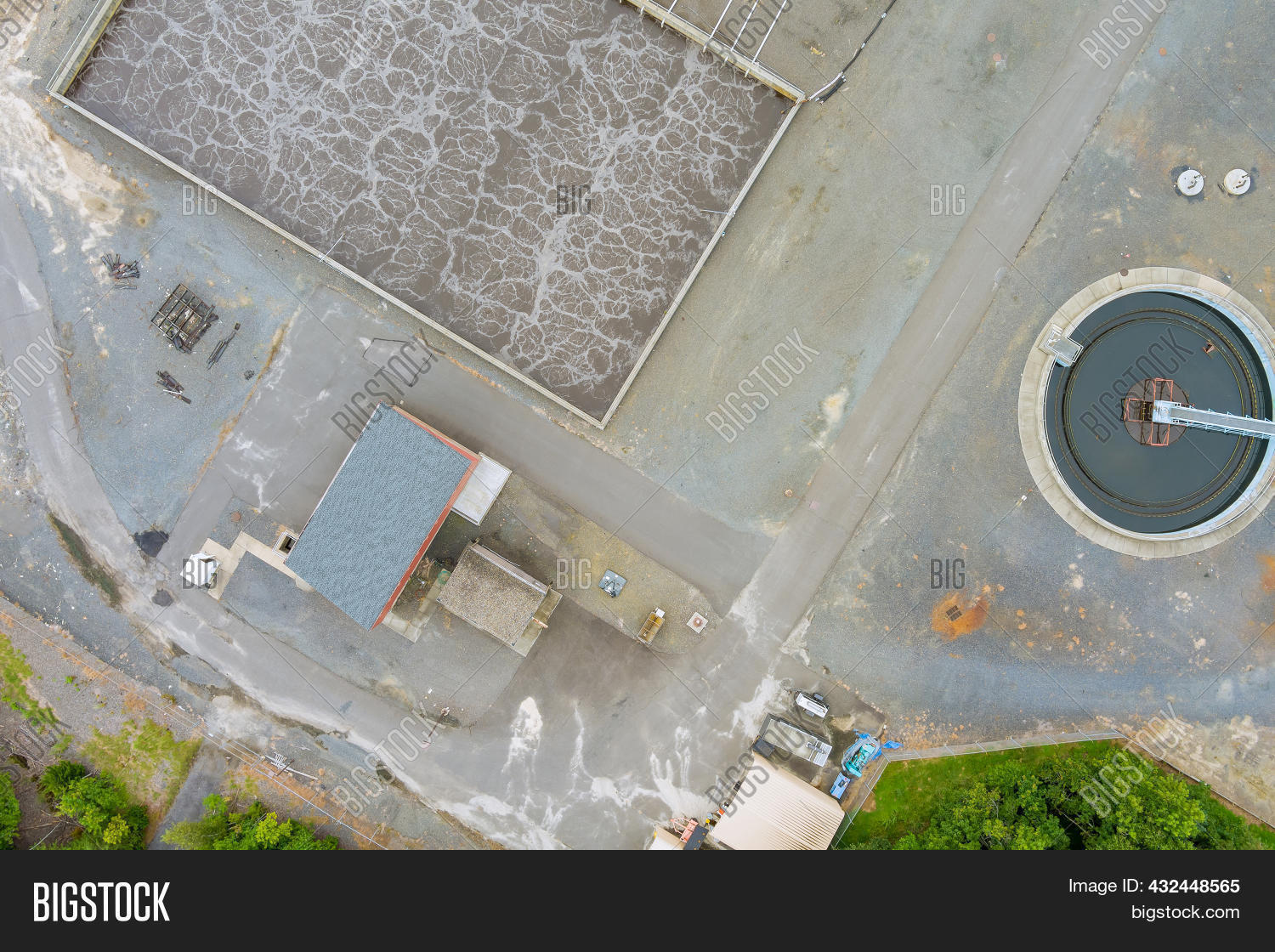 Aerial View Wastewater Image & Photo (Free Trial) | Bigstock