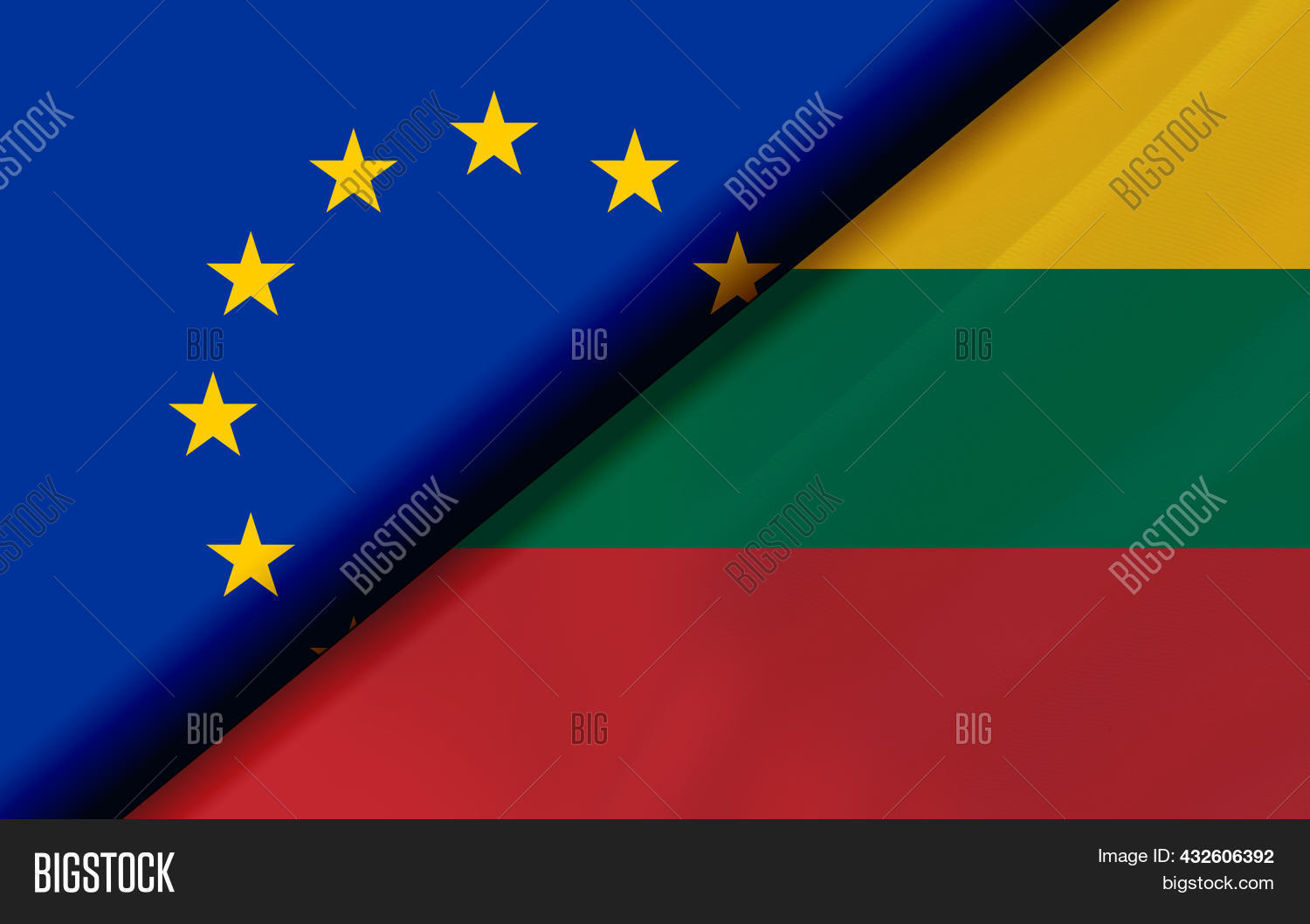 Flags Eu Lithuania Image & Photo (Free Trial) | Bigstock