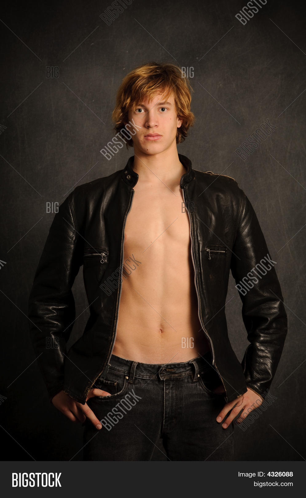 Teen Male Leather Image & Photo (Free Trial) | Bigstock