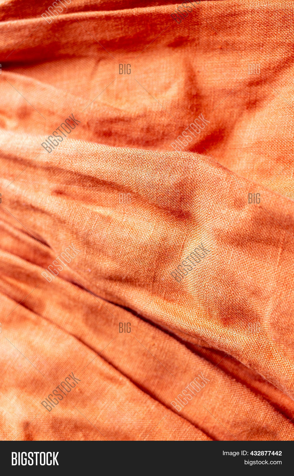 Orange Linen Fabric Image & Photo (Free Trial) | Bigstock