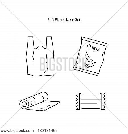 Plastic Icons Set Vector & Photo (Free Trial) | Bigstock