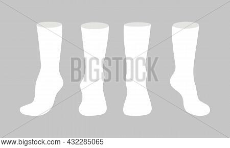 White Socks Template Vector & Photo (Free Trial) | Bigstock