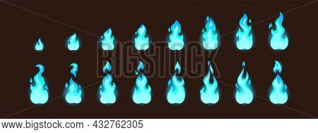 Burning Blue Fire 2d Vector & Photo (Free Trial) | Bigstock