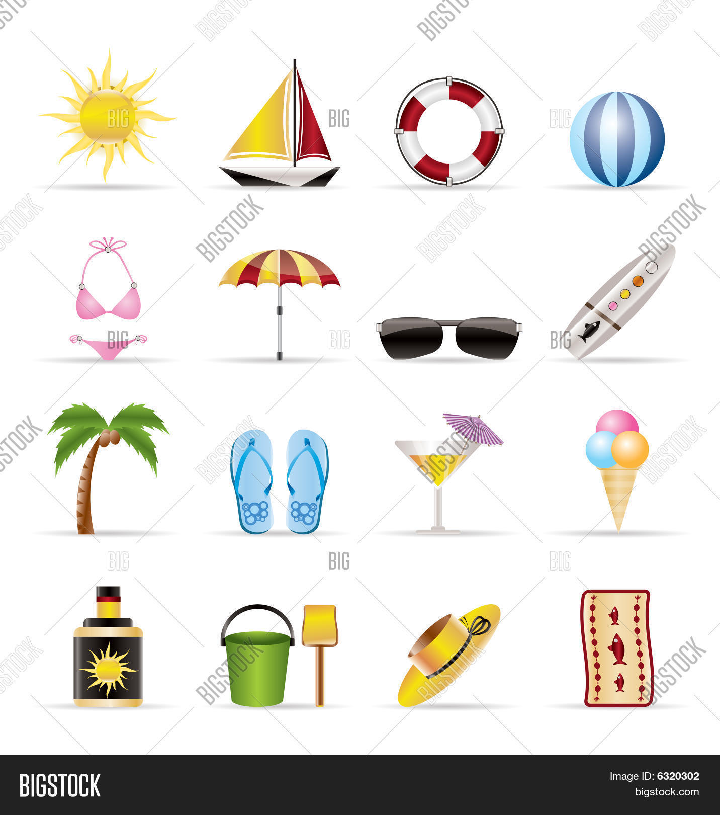 Realistic Summer Vector & Photo (Free Trial) | Bigstock