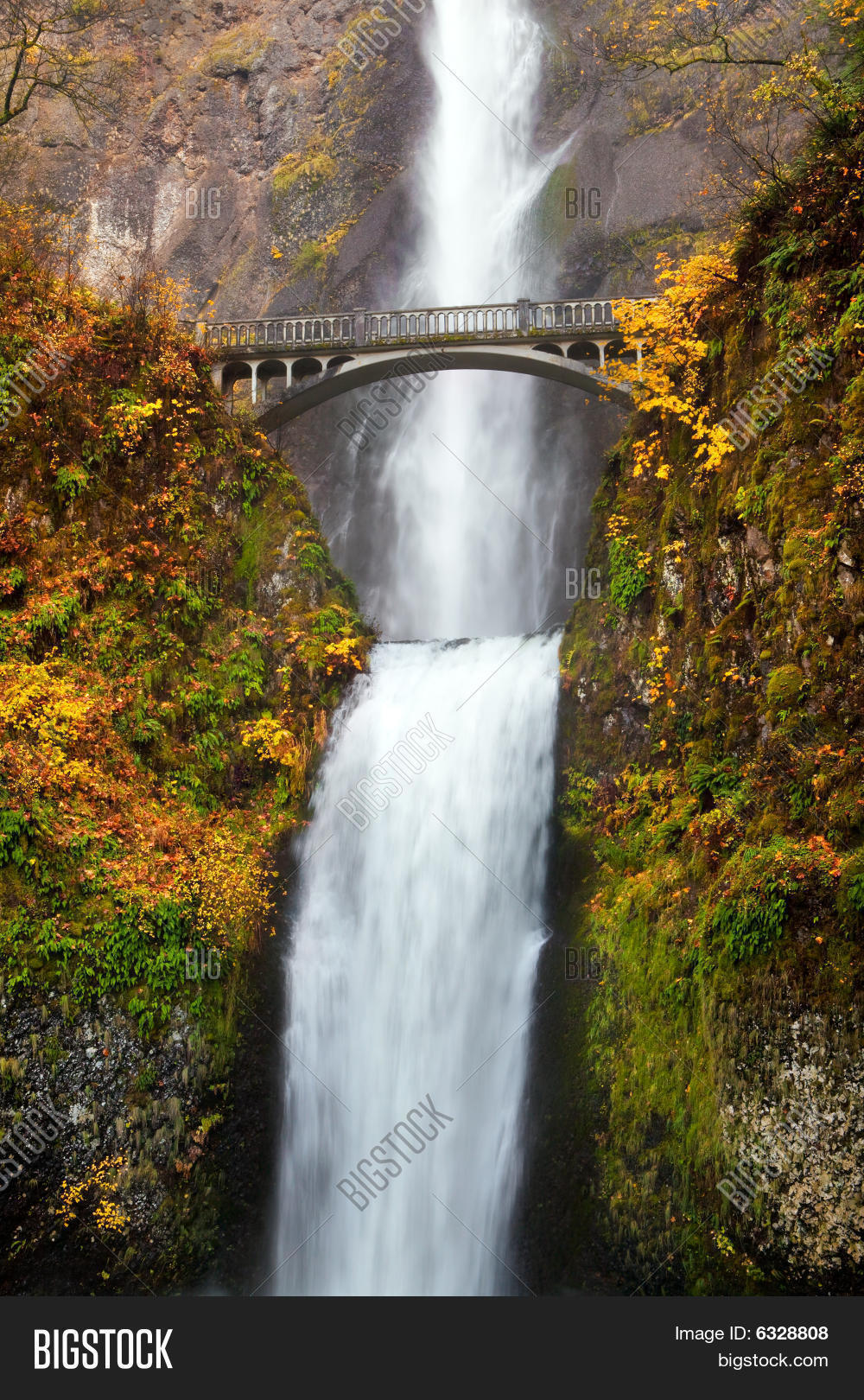 Waterfall - Multnomah Image & Photo (Free Trial) | Bigstock