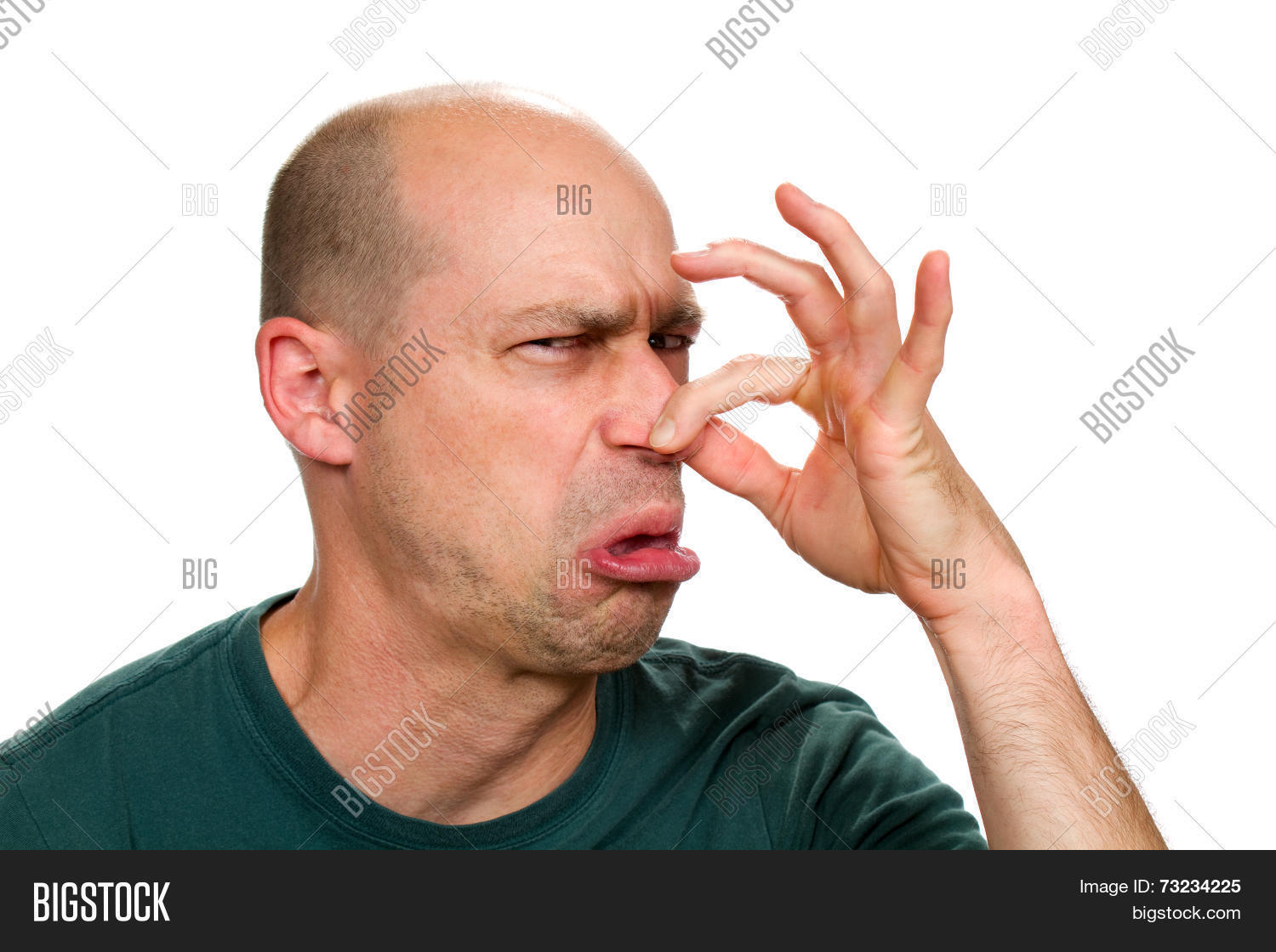 Man Holding Nose Image & Photo (Free Trial) | Bigstock