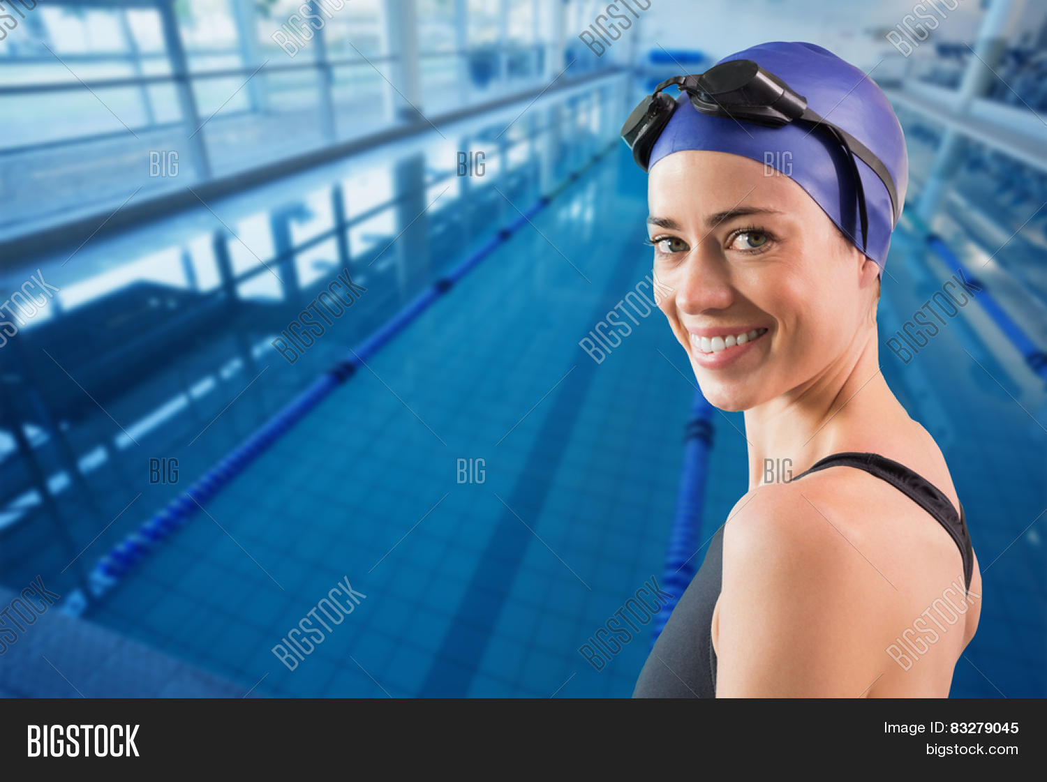 Fit Swimmer Standing Image & Photo (Free Trial) | Bigstock