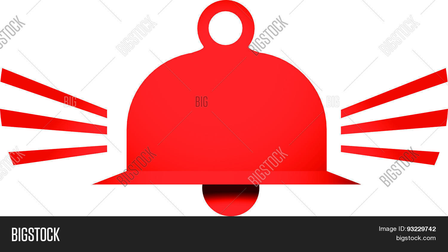 Red Ringing Bell Vector & Photo (Free Trial) | Bigstock