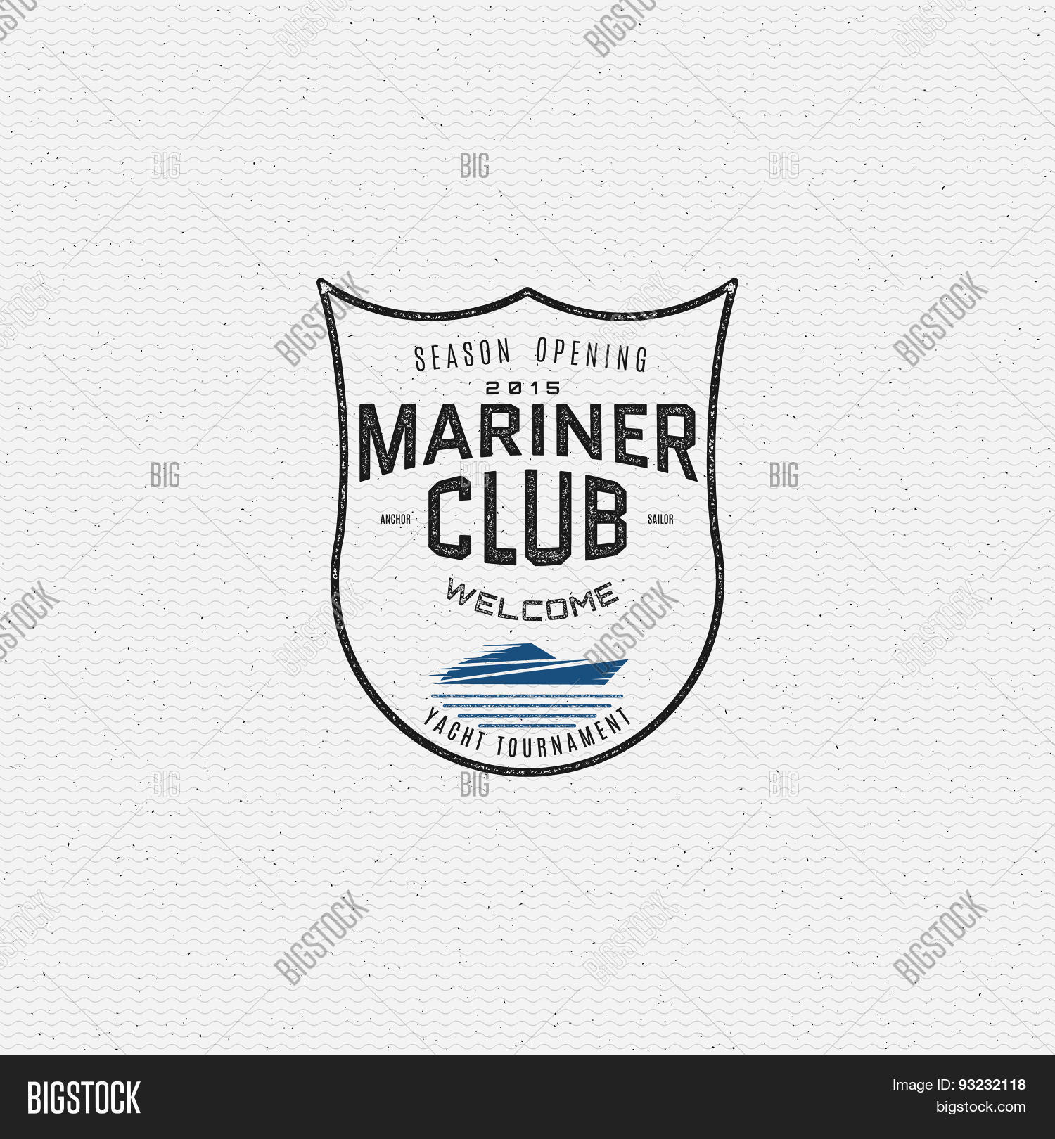 Mariner Club Badges Vector & Photo (Free Trial) | Bigstock