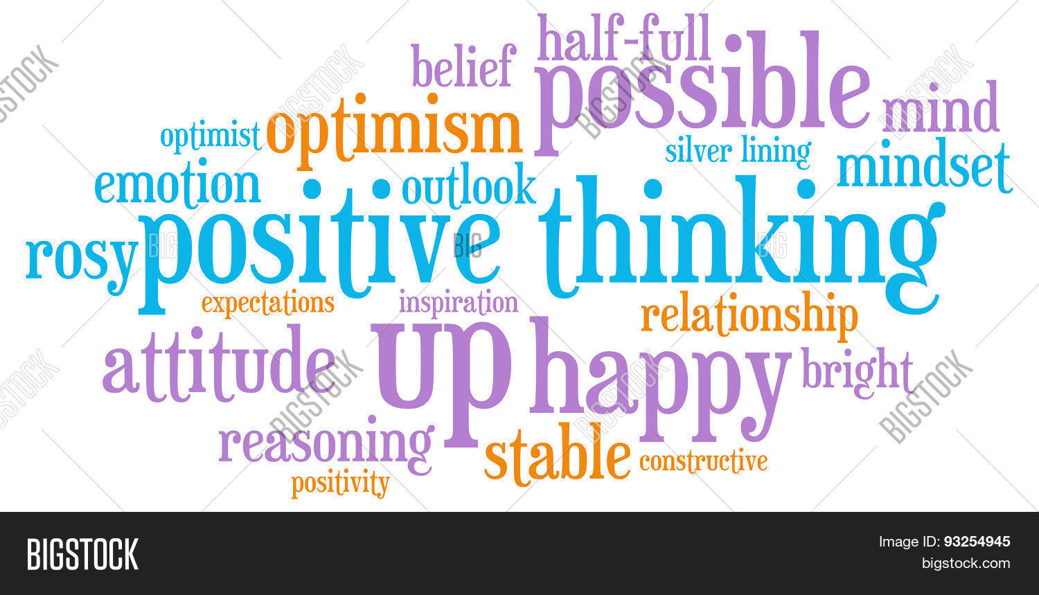 Positive Thinking Word Image & Photo (Free Trial) | Bigstock