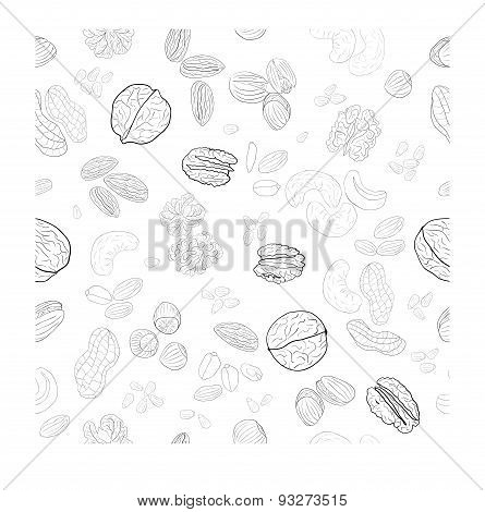 Nuts Pattern Vector & Photo (Free Trial) | Bigstock