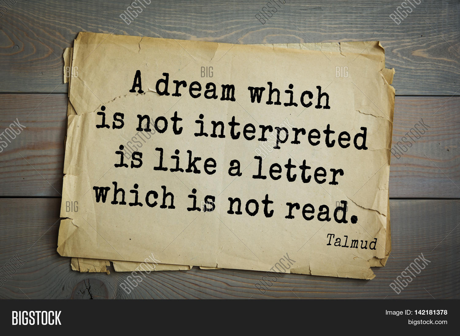 Imagen y foto TOP 70 Talmud Quote (prueba gratis) | Bigstock