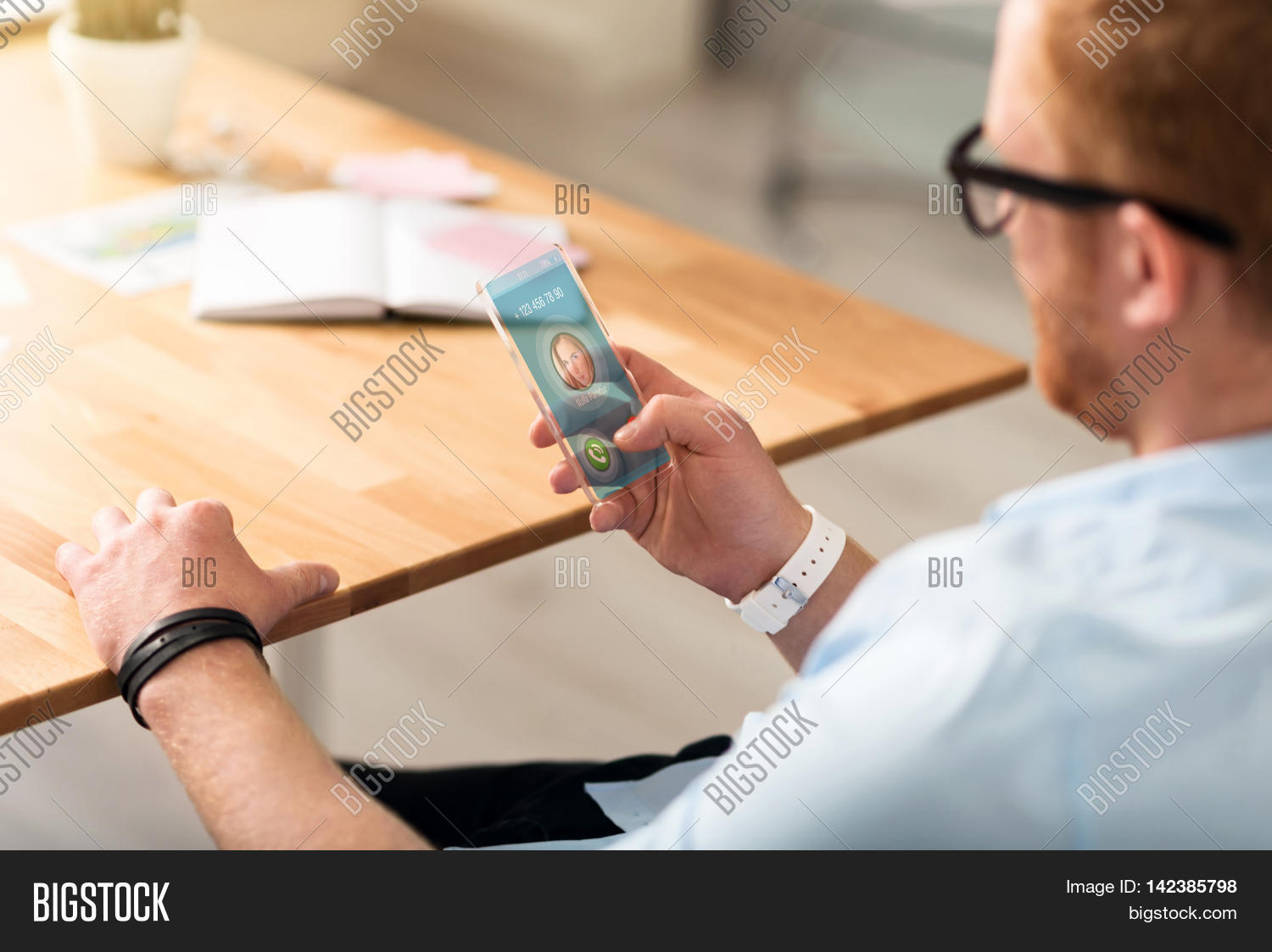 Receive Call. Pleasant Image & Photo (Free Trial) | Bigstock