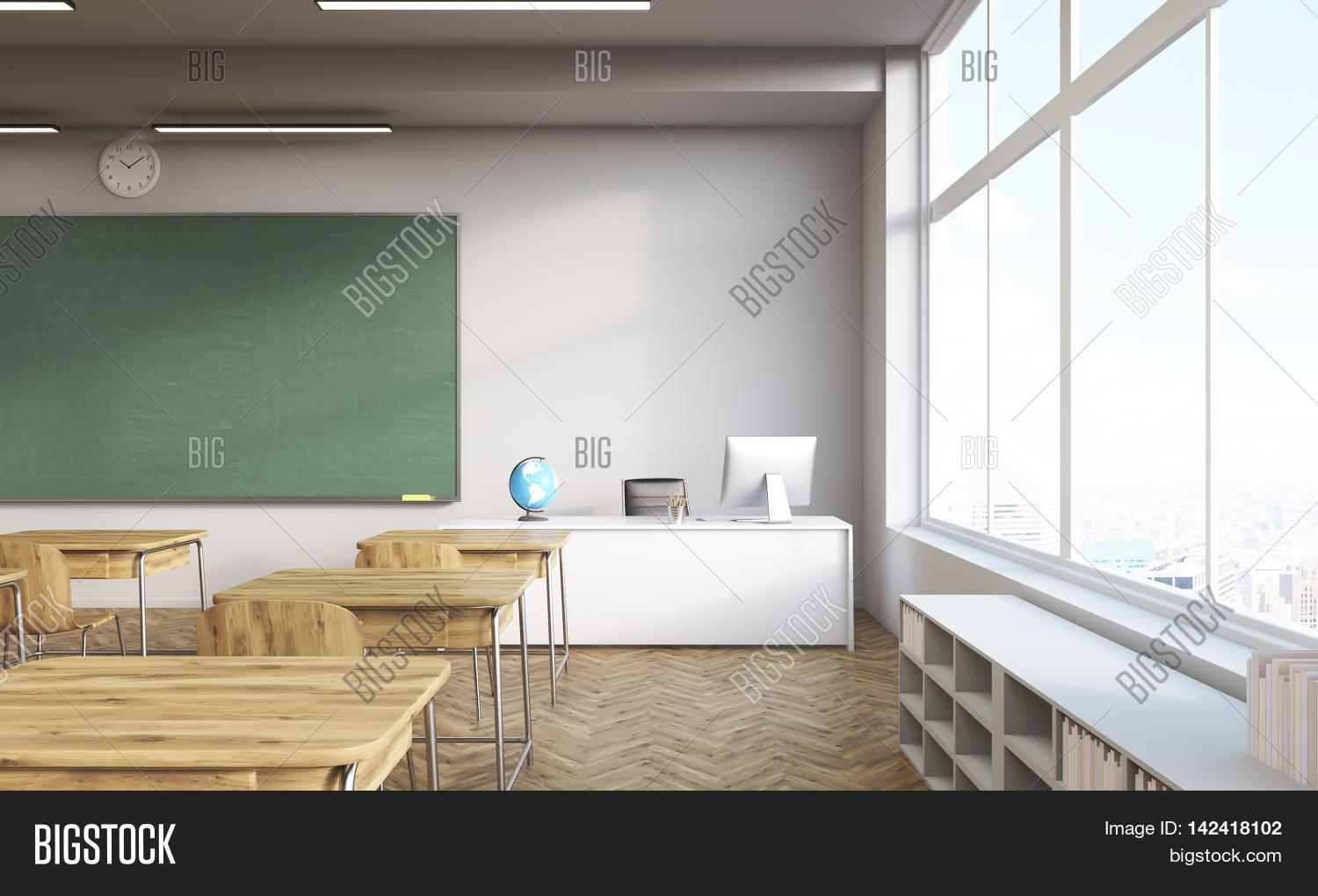 Classroom Panoramic Image & Photo (Free Trial) | Bigstock