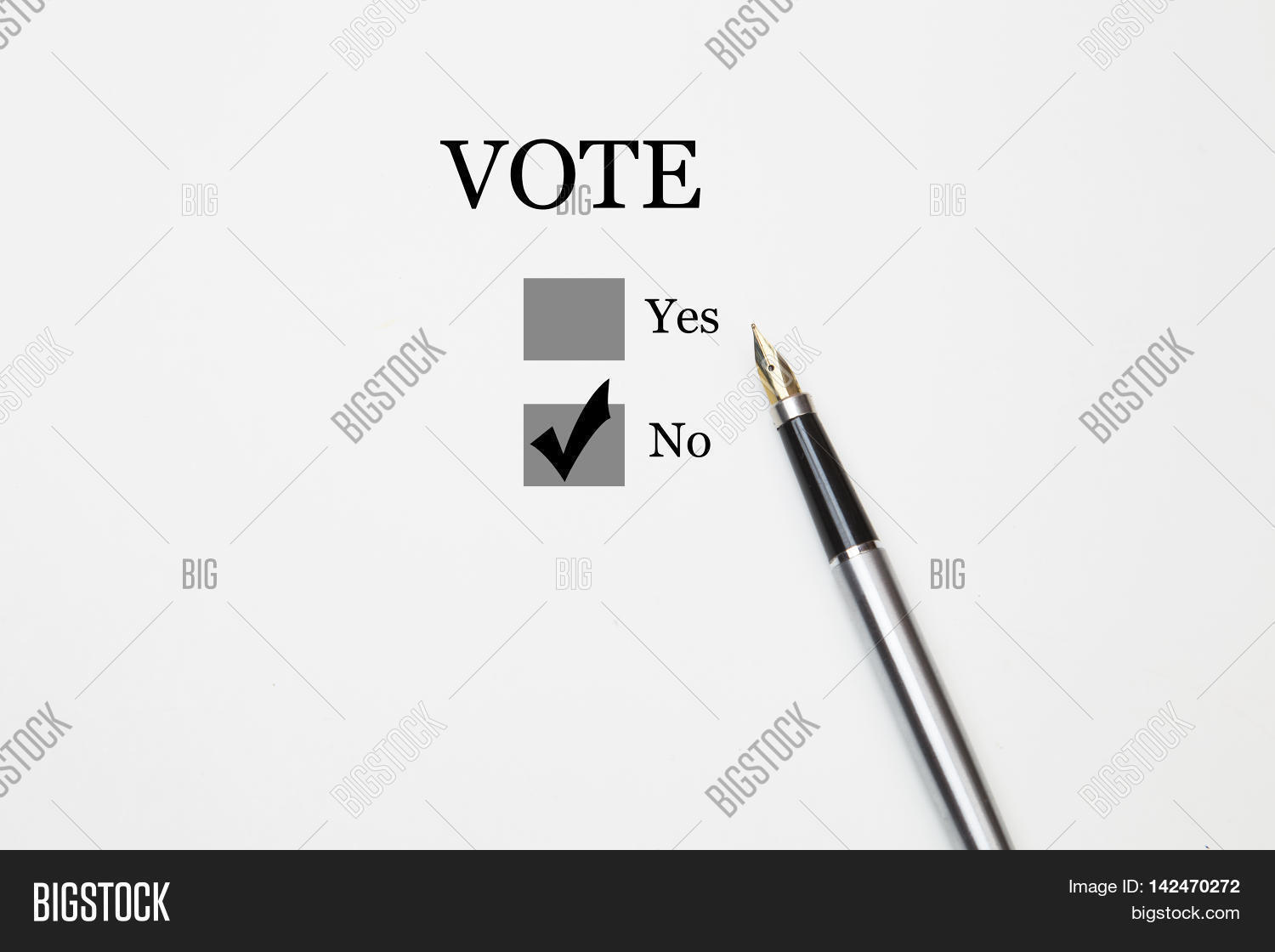 Voting Yes No Check- Image & Photo (Free Trial) | Bigstock
