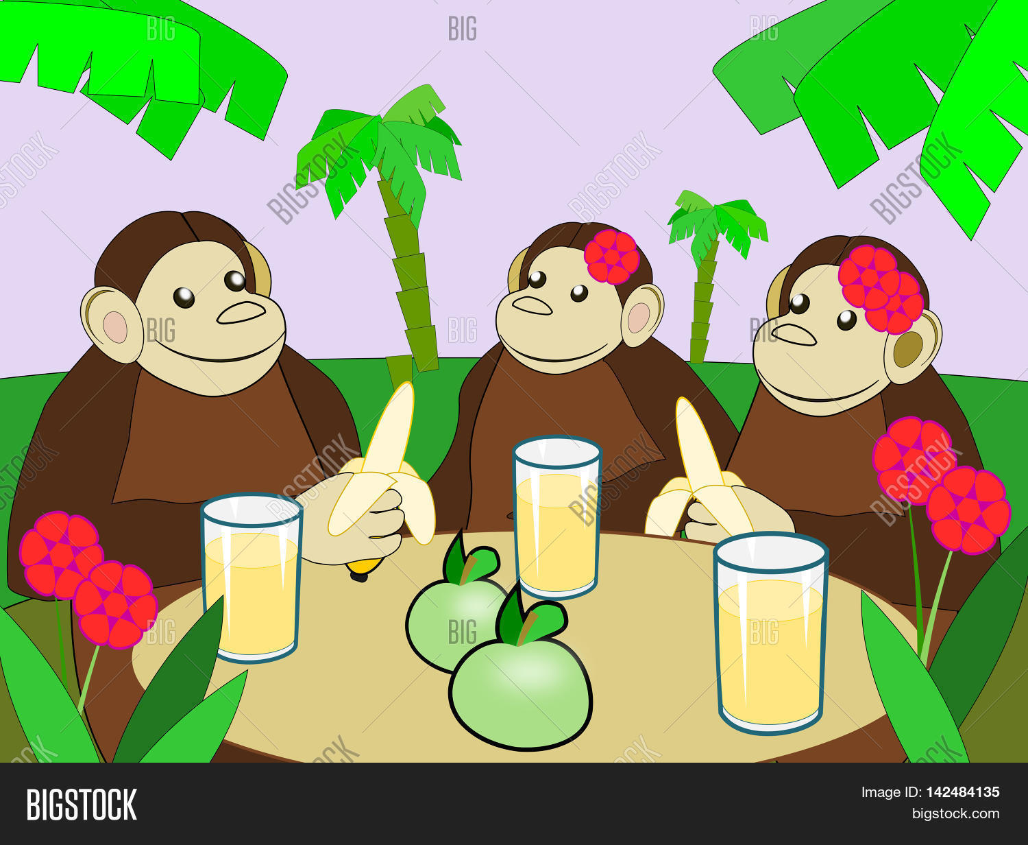 Three Monkeys Sitting Image & Photo (Free Trial) | Bigstock
