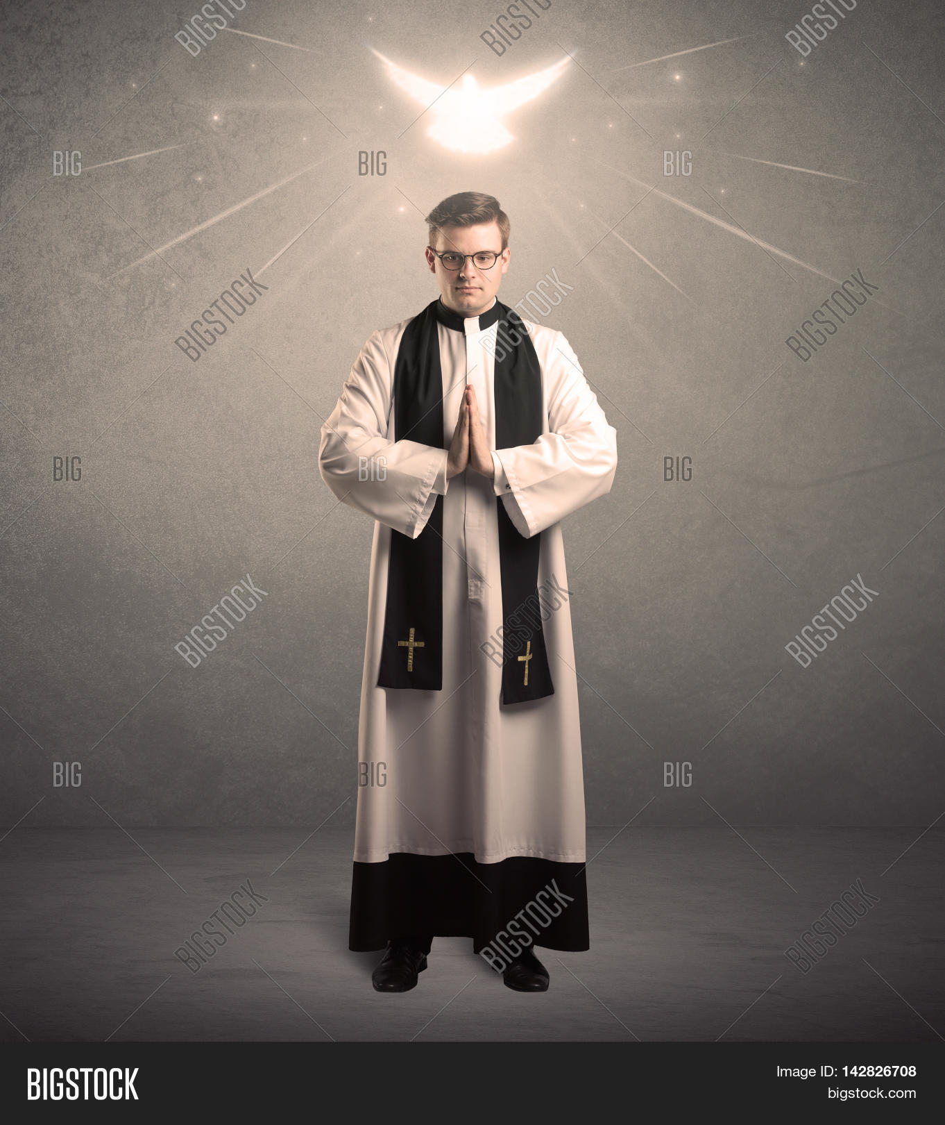 Holy Priest Reading Image & Photo (Free Trial) | Bigstock