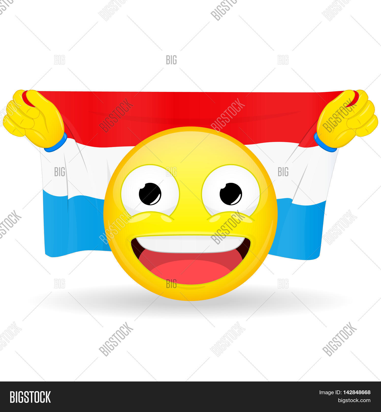 Emoji Fan Holds Hands Image & Photo (Free Trial) | Bigstock