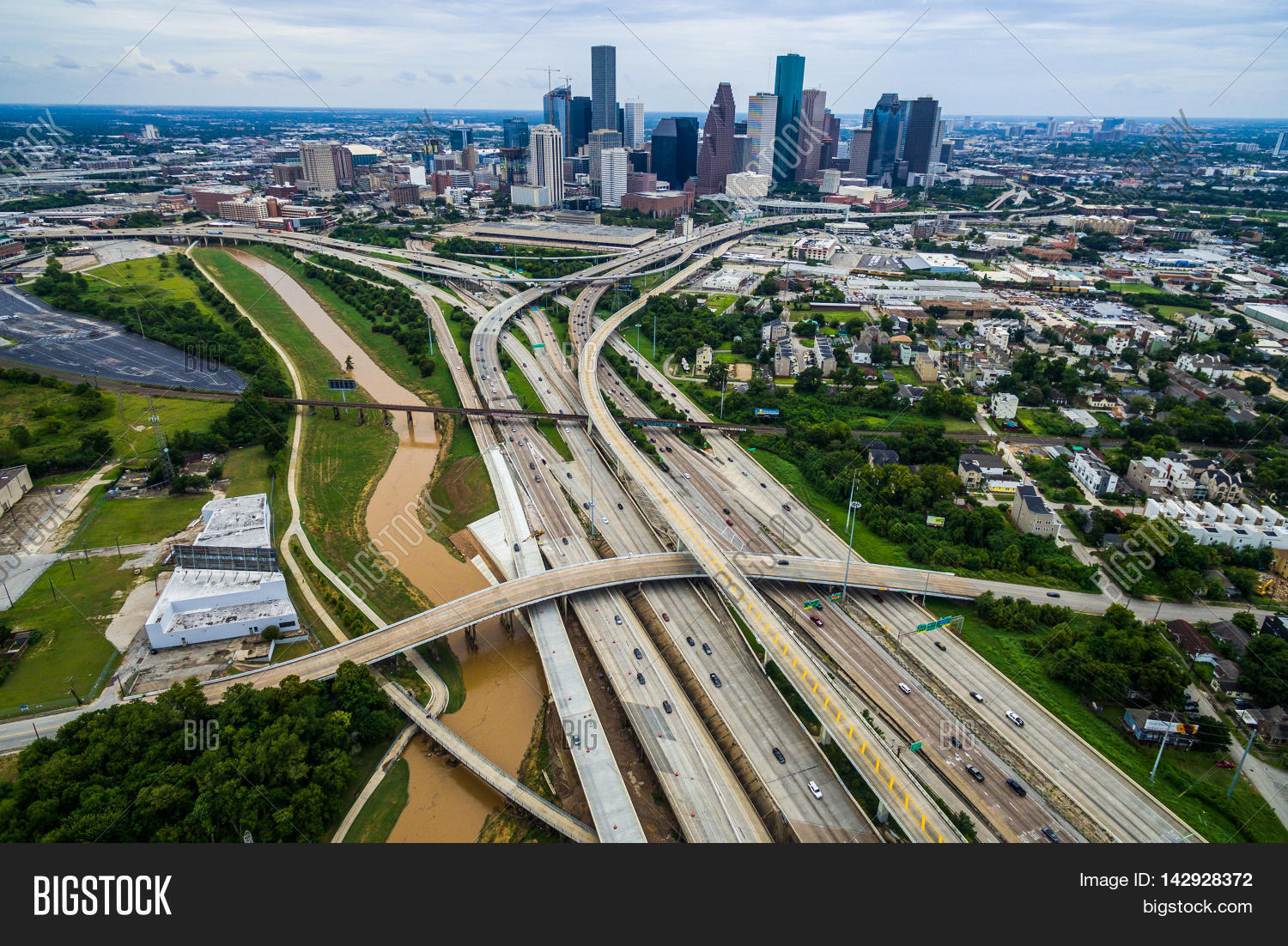 Houston Texas Aerial Image & Photo (Free Trial) | Bigstock