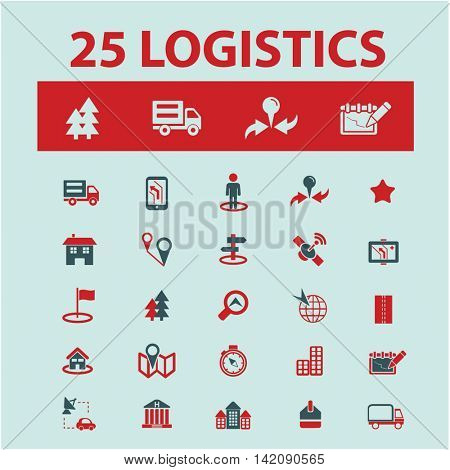 Logistics Icons Vector & Photo (Free Trial) | Bigstock