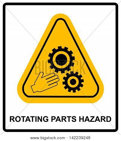 Rotating Parts Hazard Vector & Photo (Free Trial) | Bigstock