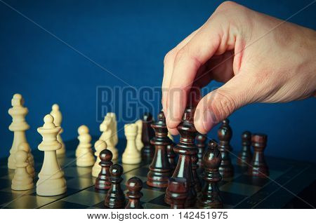 Image Board Chess Hand Image & Photo (Free Trial) | Bigstock