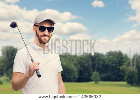Golfer Man Posing Golf Image & Photo (Free Trial) | Bigstock