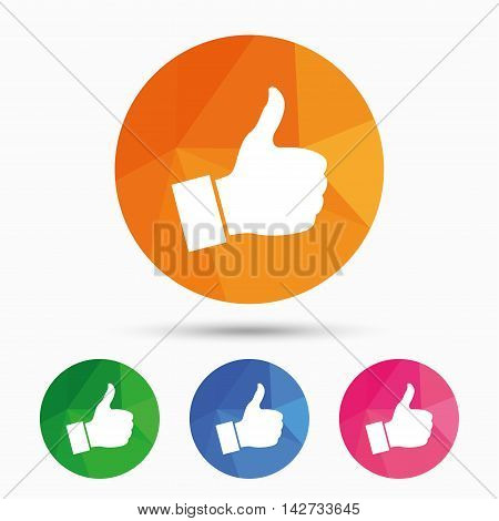 Like Sign Icon. Thumb Vector & Photo (Free Trial) | Bigstock