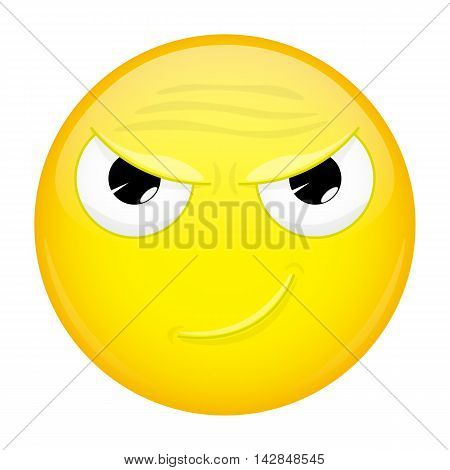 Smirk Emoji. Sly Image & Photo (Free Trial) | Bigstock