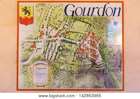City Map Gourdon On Image & Photo (Free Trial) | Bigstock