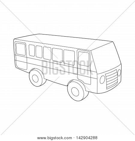 Bus Icon Outline Vector & Photo (Free Trial) | Bigstock