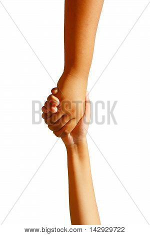 Hand Pulling Another Image & Photo (Free Trial) | Bigstock